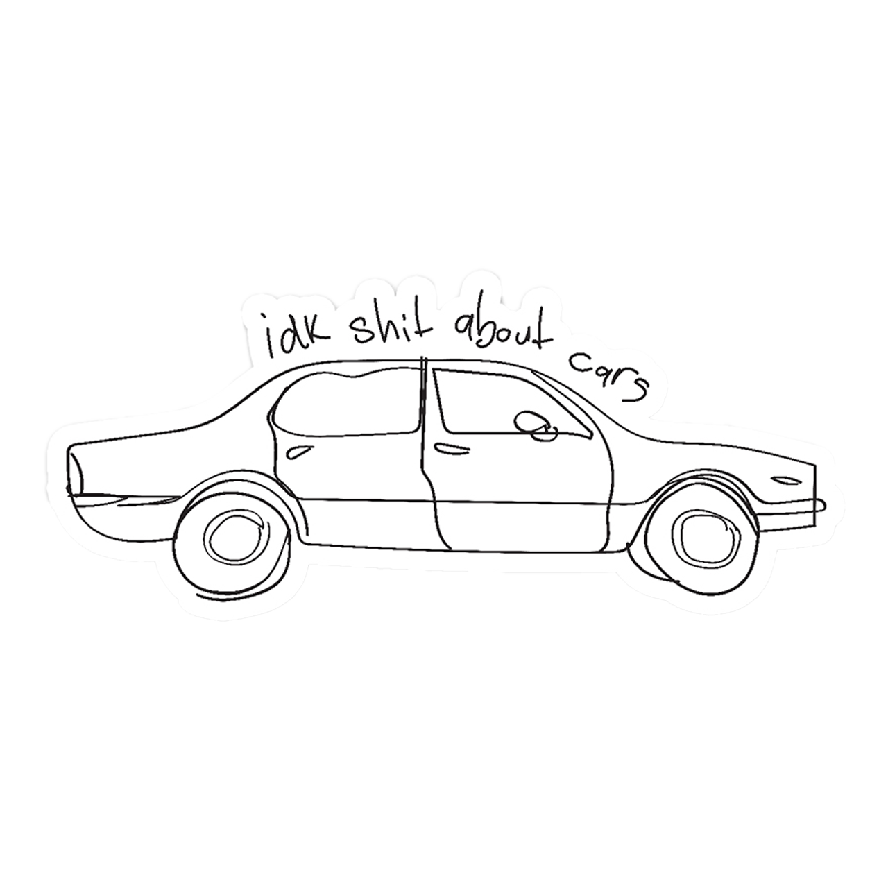 Evan Honer Don't Know Shit Sticker – Evan Honer Official Merchandise